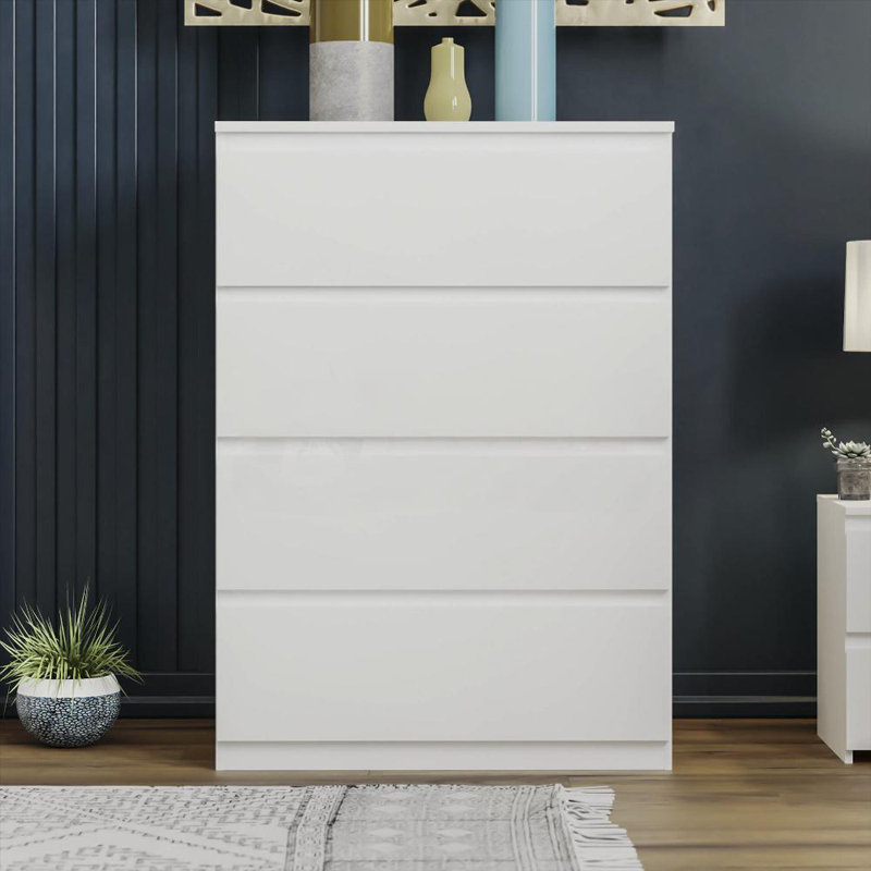 Ebern Designs Drawer Dresser Chest, Side Tables With 4 Drawers | Wayfair