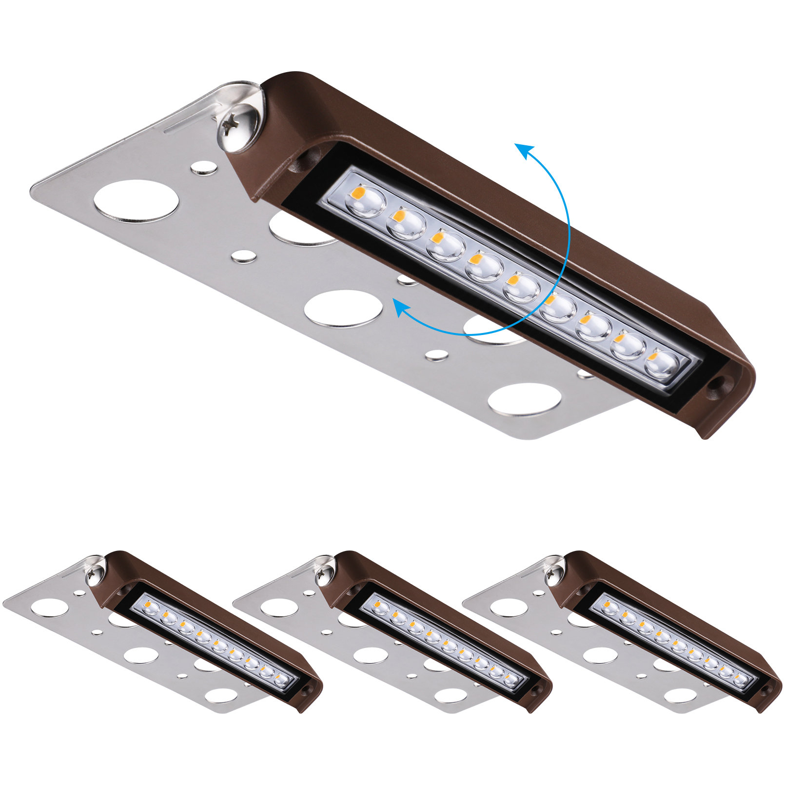 LEDVANS Angolo 7" LED Low Voltage Hardscape Paver Light, Rotatable ...