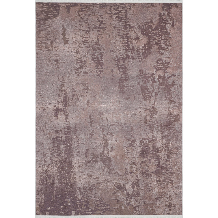 Hargun Runner Usso Modern Machine Woven Brown Area Rug | Wayfair.co.uk