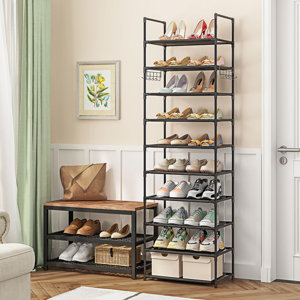 Rebrilliant 20 Pair Stackable Shoe Rack & Reviews | Wayfair