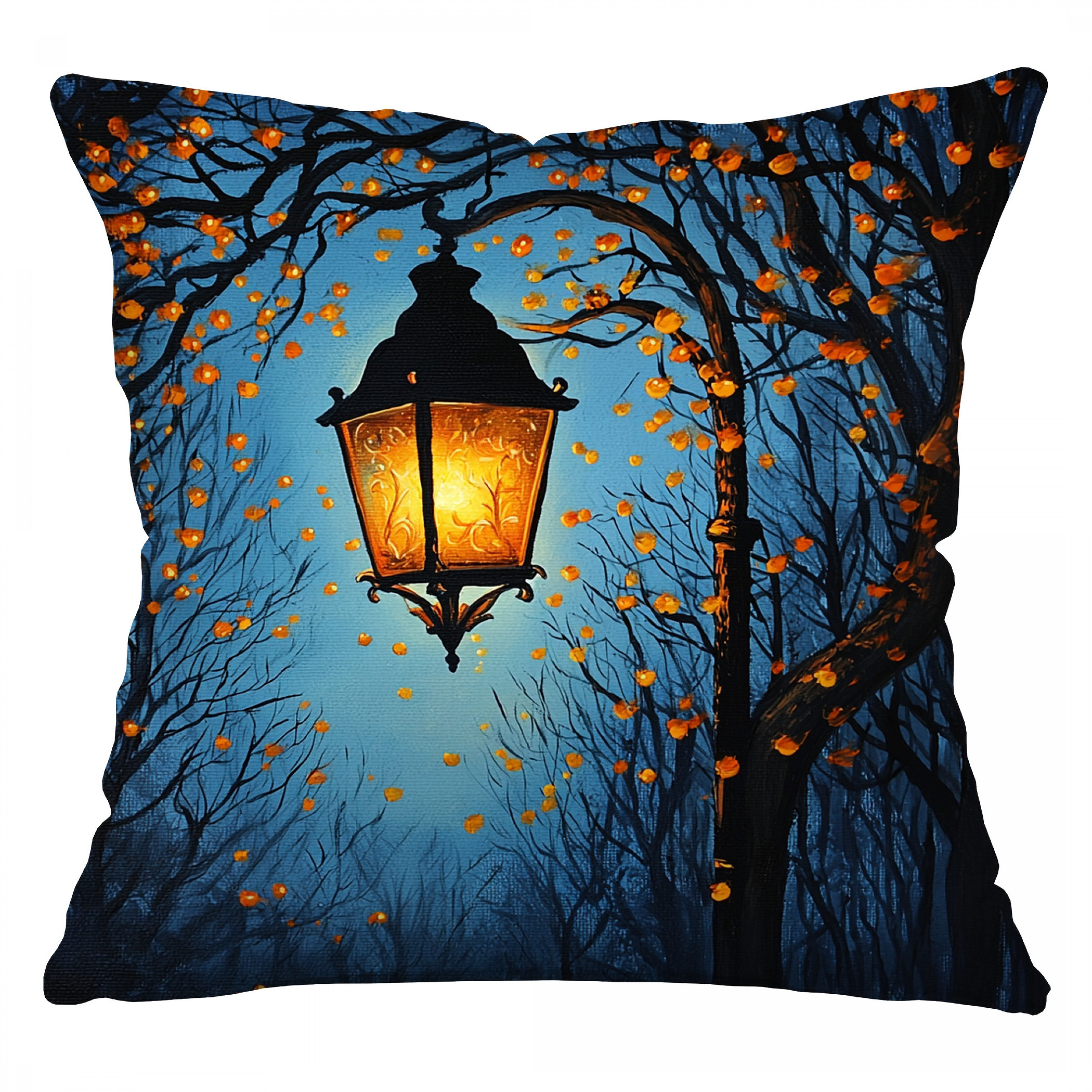 VisionDecor Night Lantern Throw Pillow, Night Cotton Twill Pillows ...