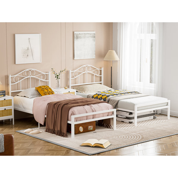 Red Barrel Studio® Anary Metal Headboard, Adjustable Height, Steel ...