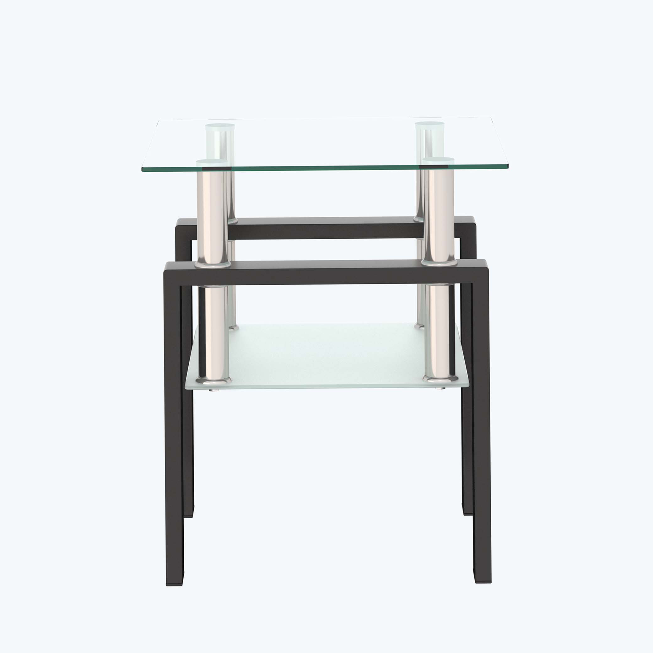 Wrought Studio™ Modern Tempered Glass Tea Table Coffee Table End Table ...