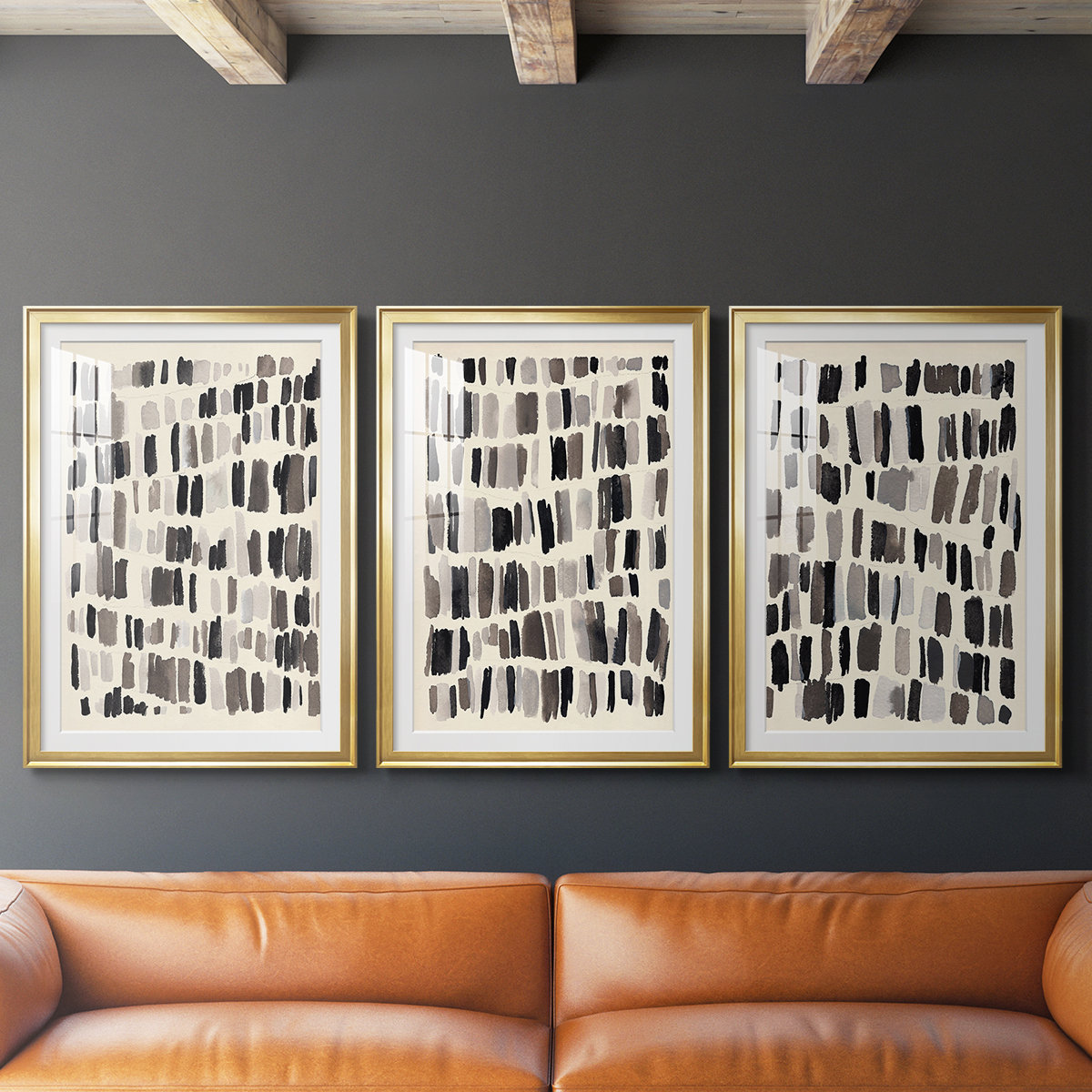 Hokku Designs Chalk and Flint I -Custom Framed Premium Print W Matt - 3 ...