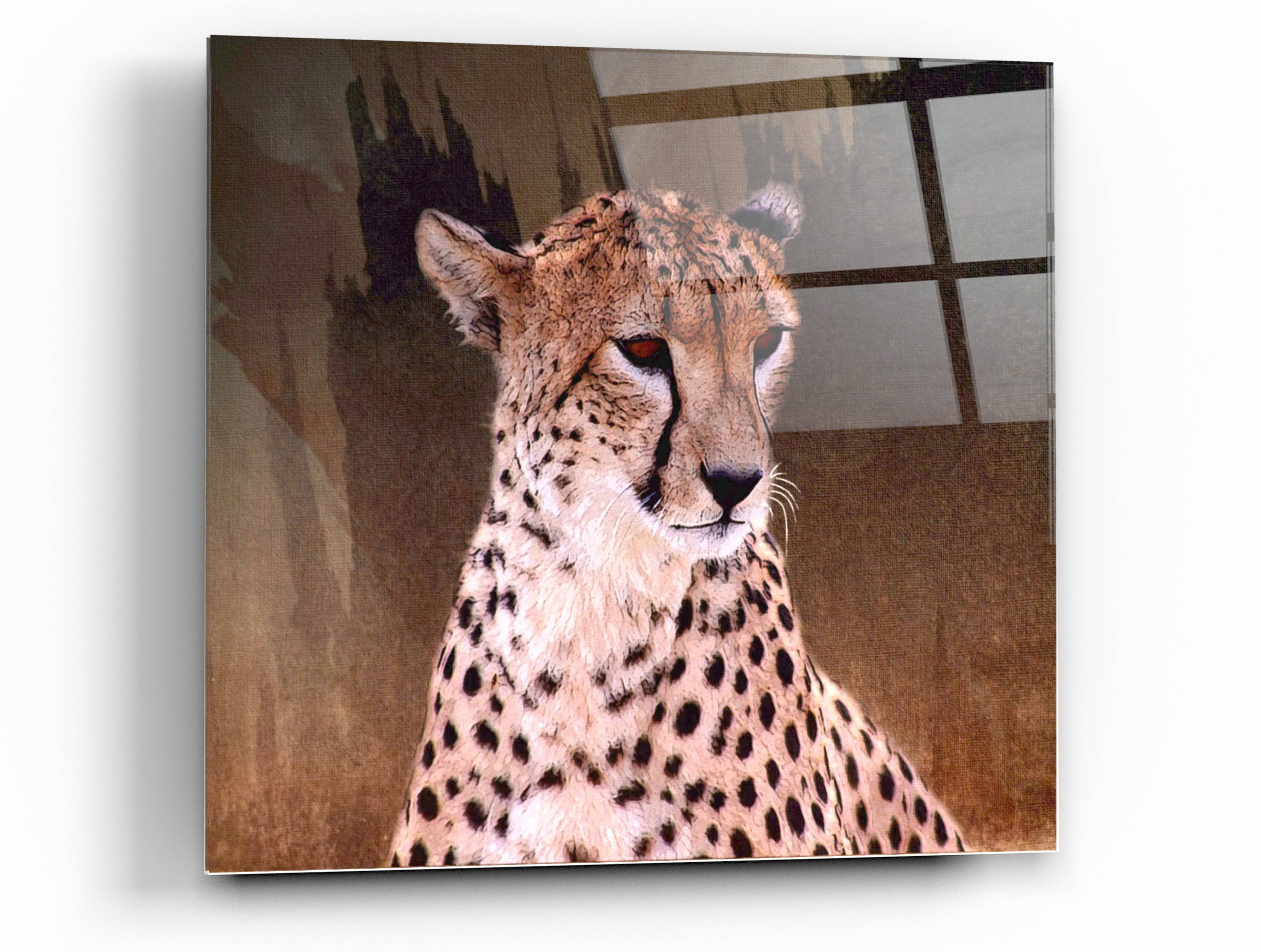 Ebern Designs 'Wildness Cheetah' by Karen Smith, Acrylic Glass Wall Art ...