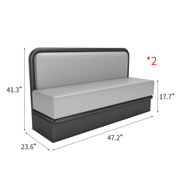 Canadian Linen High-end Simple Restaurant Cafe Booth Benches Storage ...