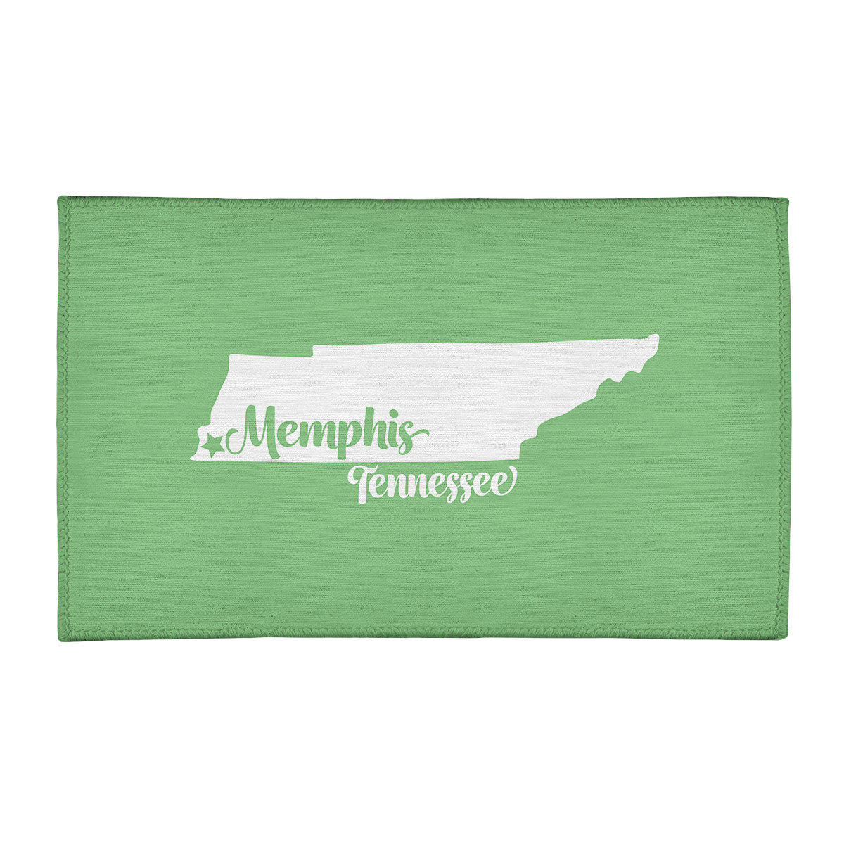 East Urban Home Memphis Tennessee Poly Chenille Rug | Wayfair