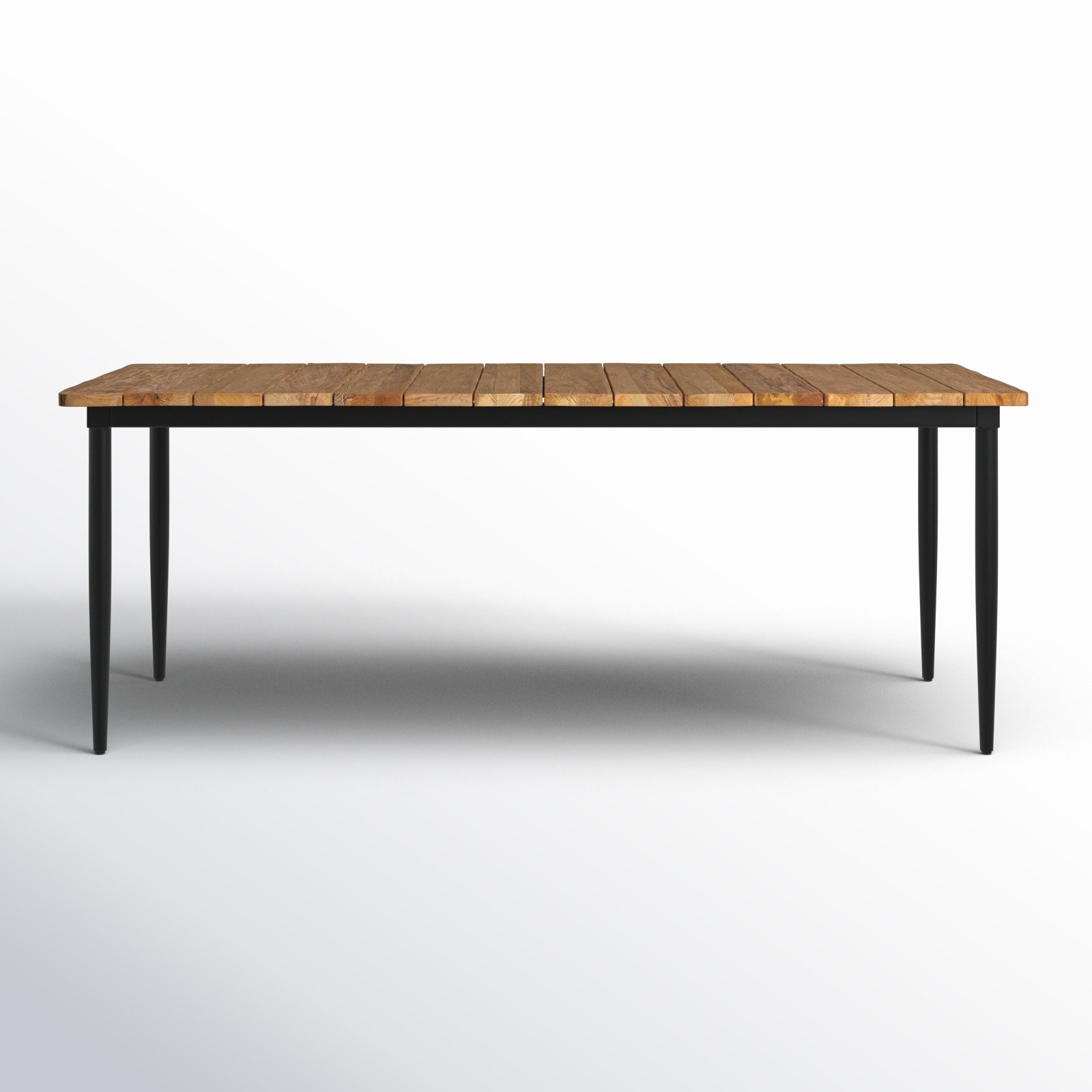 AllModern Brava Reclaimed Teak & Aluminum Indoor/Outdoor Dining Table ...