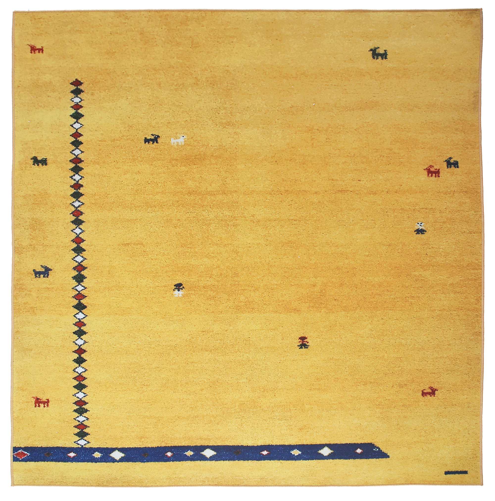 Kalili Rugs Gabbeh Machine Washable Area Rug with Built-in Padding and ...