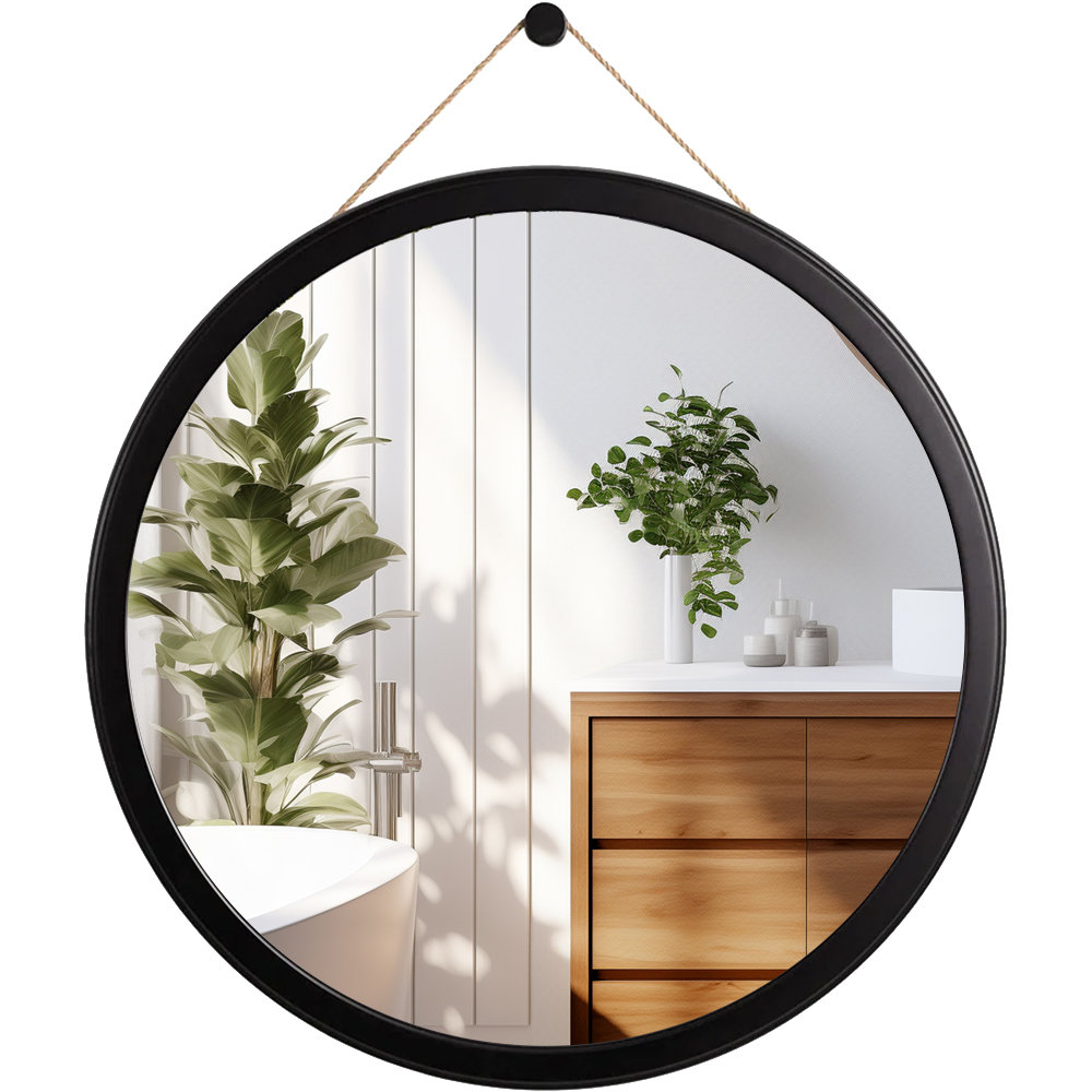 Ebern Designs Minodor Manufactured Wood Wall Mirror | Wayfair