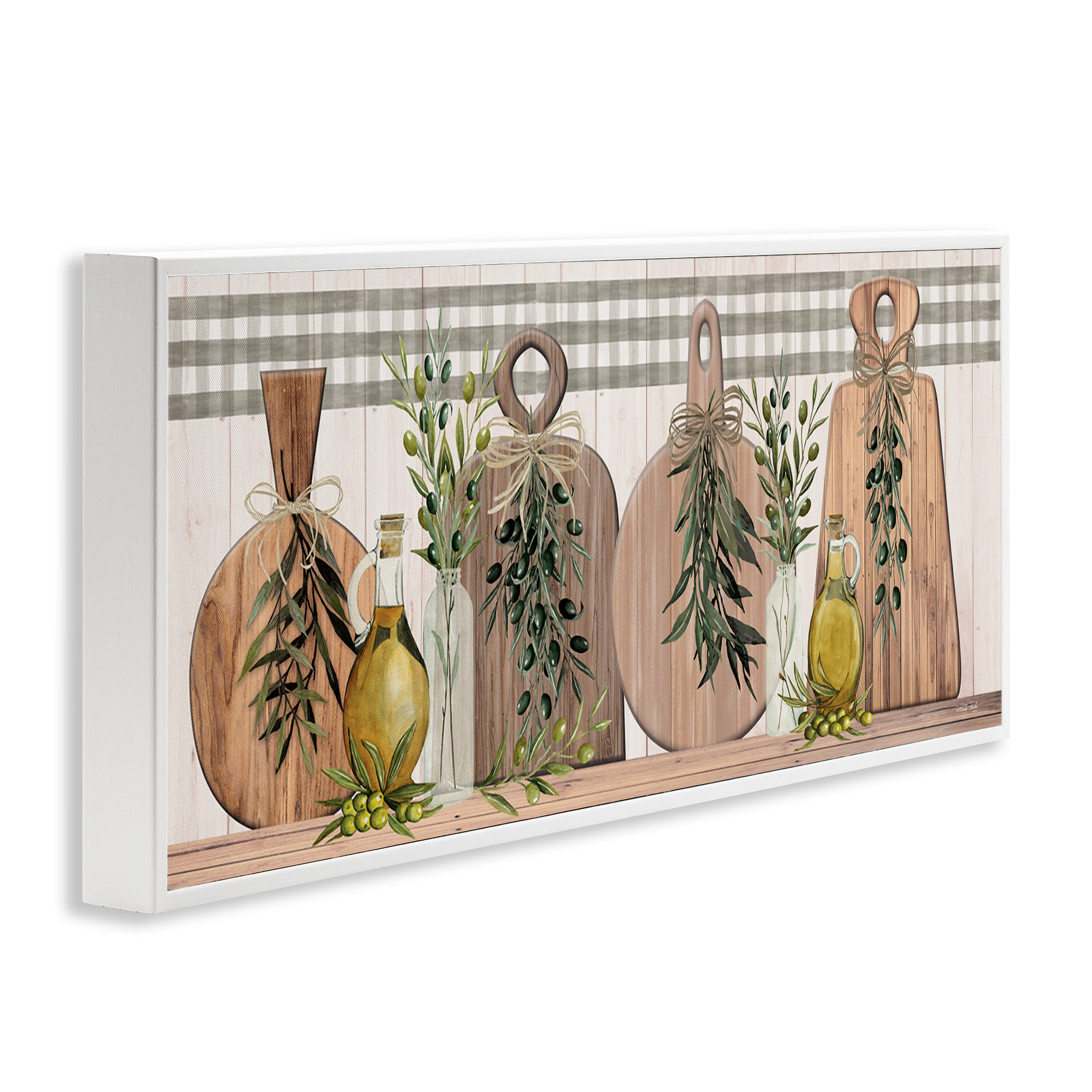 Ophelia & Co. Rustic Cutting Boards Framed Giclee Art by Cindy Jacobs ...