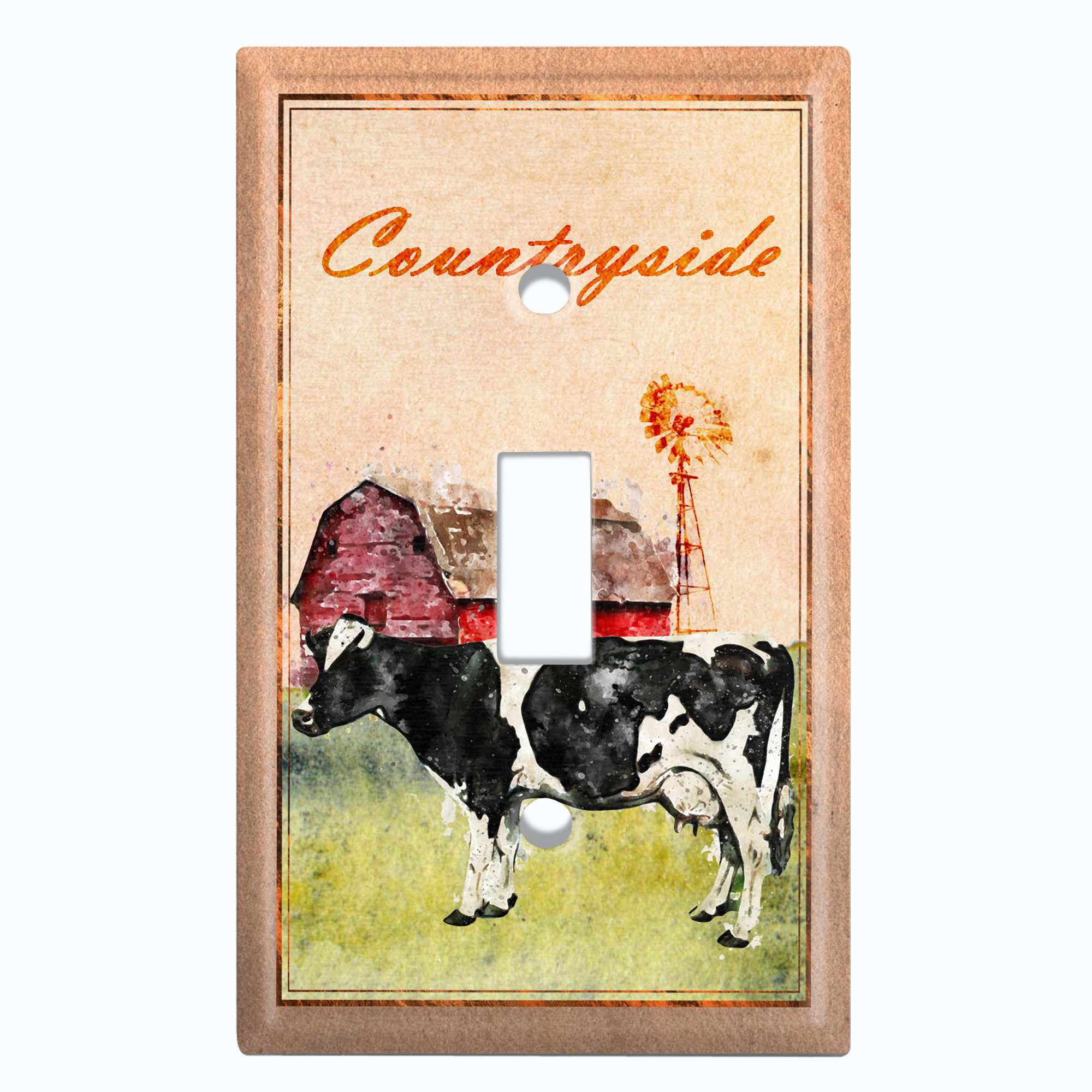 WorldAcc Metal Light Switch Plate Outlet Cover (Animal Farm Country ...