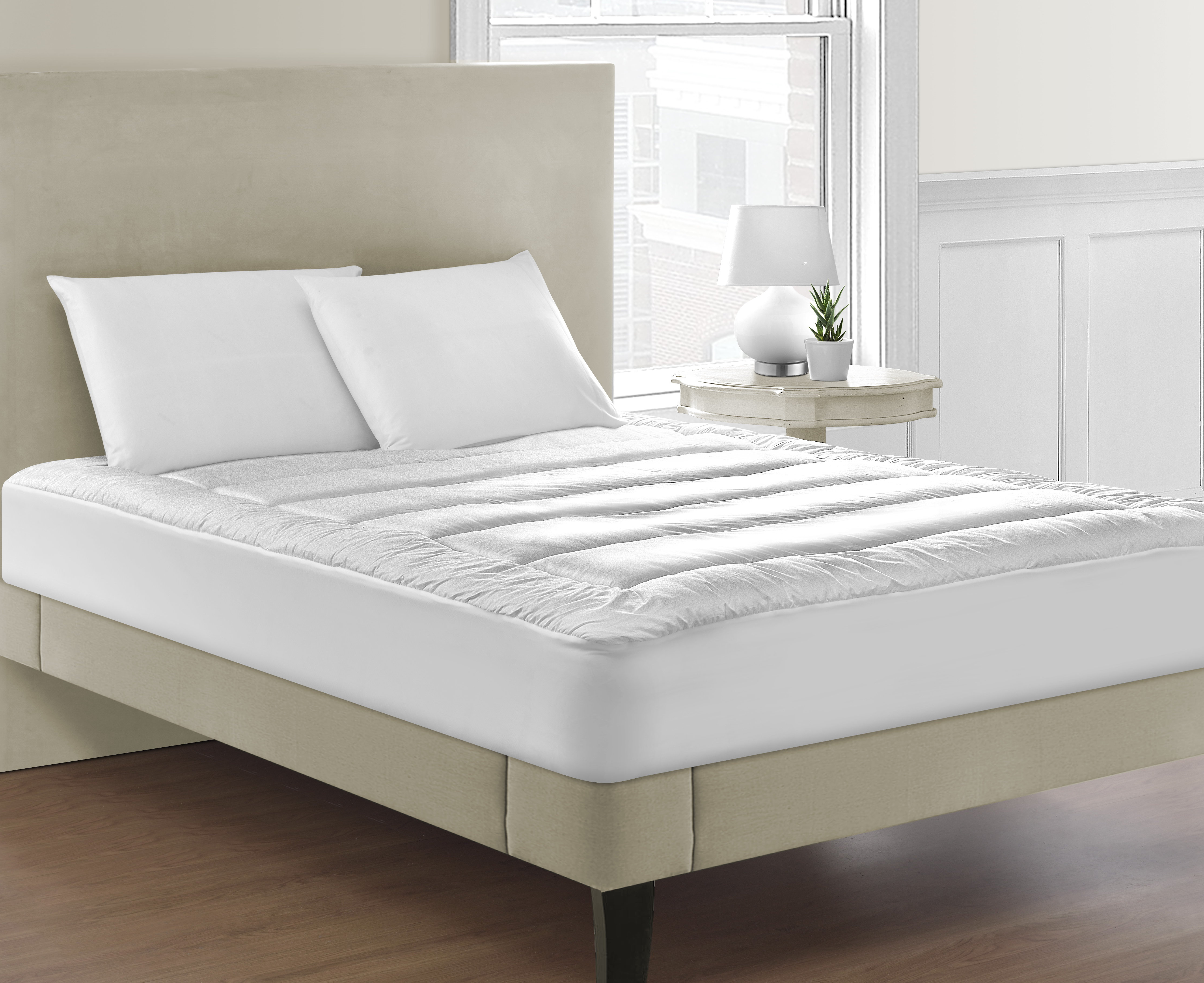 Alwyn Home Allis Overfilled Luxuriously Soft Channel-Stitched Polyester ...