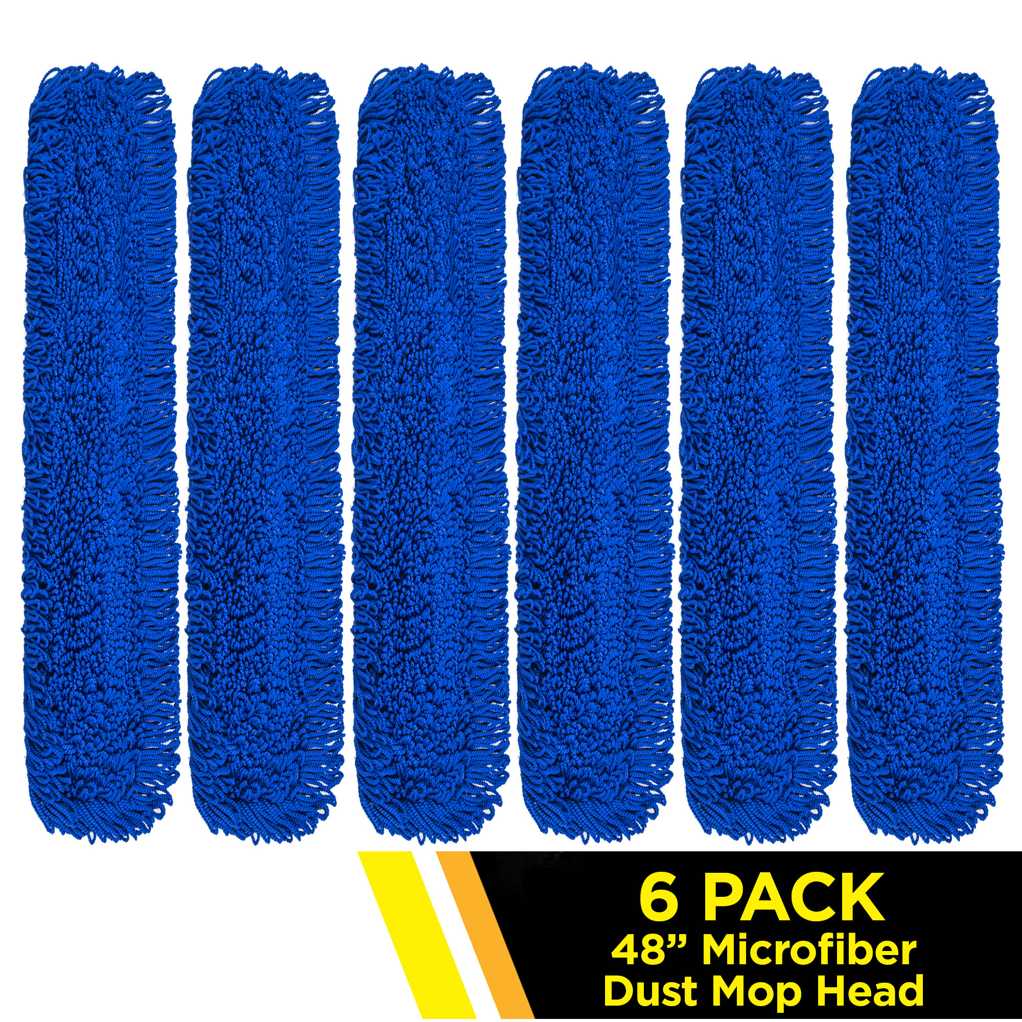 Gritt Commercial Microfiber Looped Dust Mop Pad Head, Pack of 6 | Wayfair