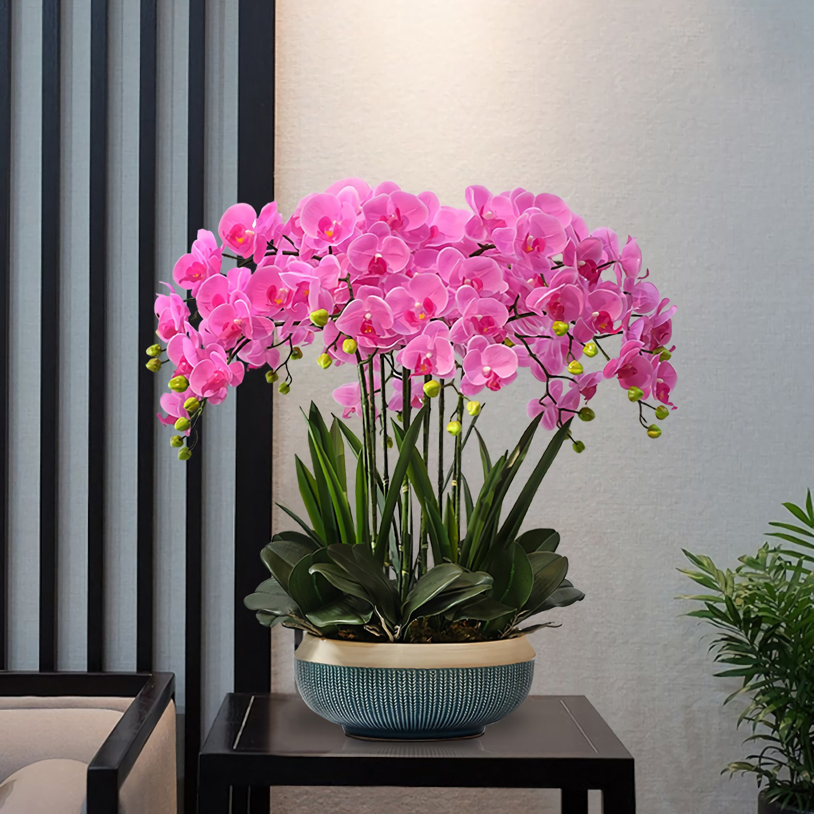 Infinitee Green High End Large Tactile Simulation Flower Butterfly ...