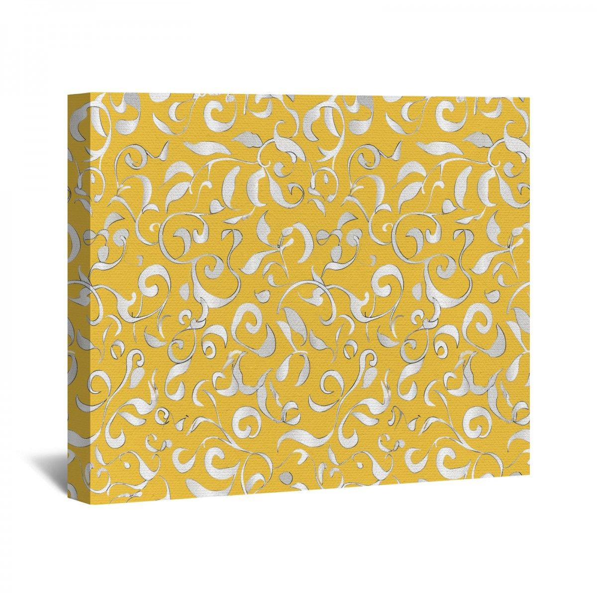 Latitude Run® Floral swirls Canvas Wrap - Artwork Wall Decor - Wayfair ...