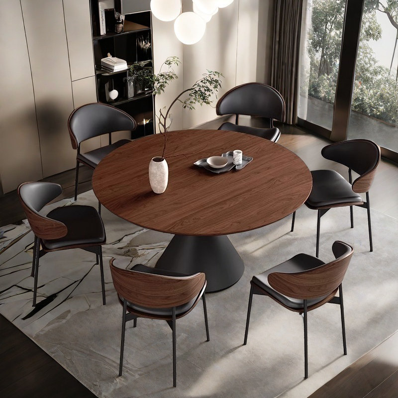 A Zoetic Home Ancient style round dining table and chair | Wayfair