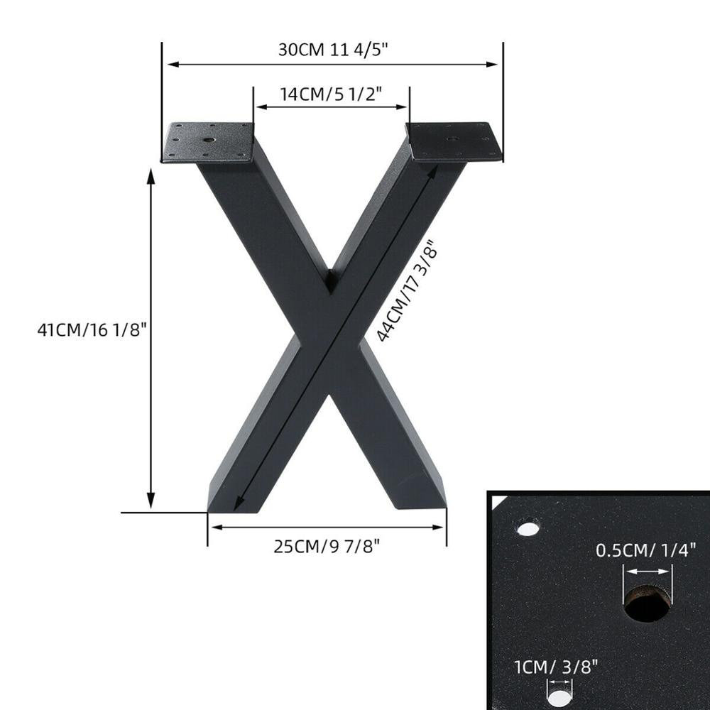 Gracie Oaks Vacaville X Metal Table Leg & Reviews | Wayfair