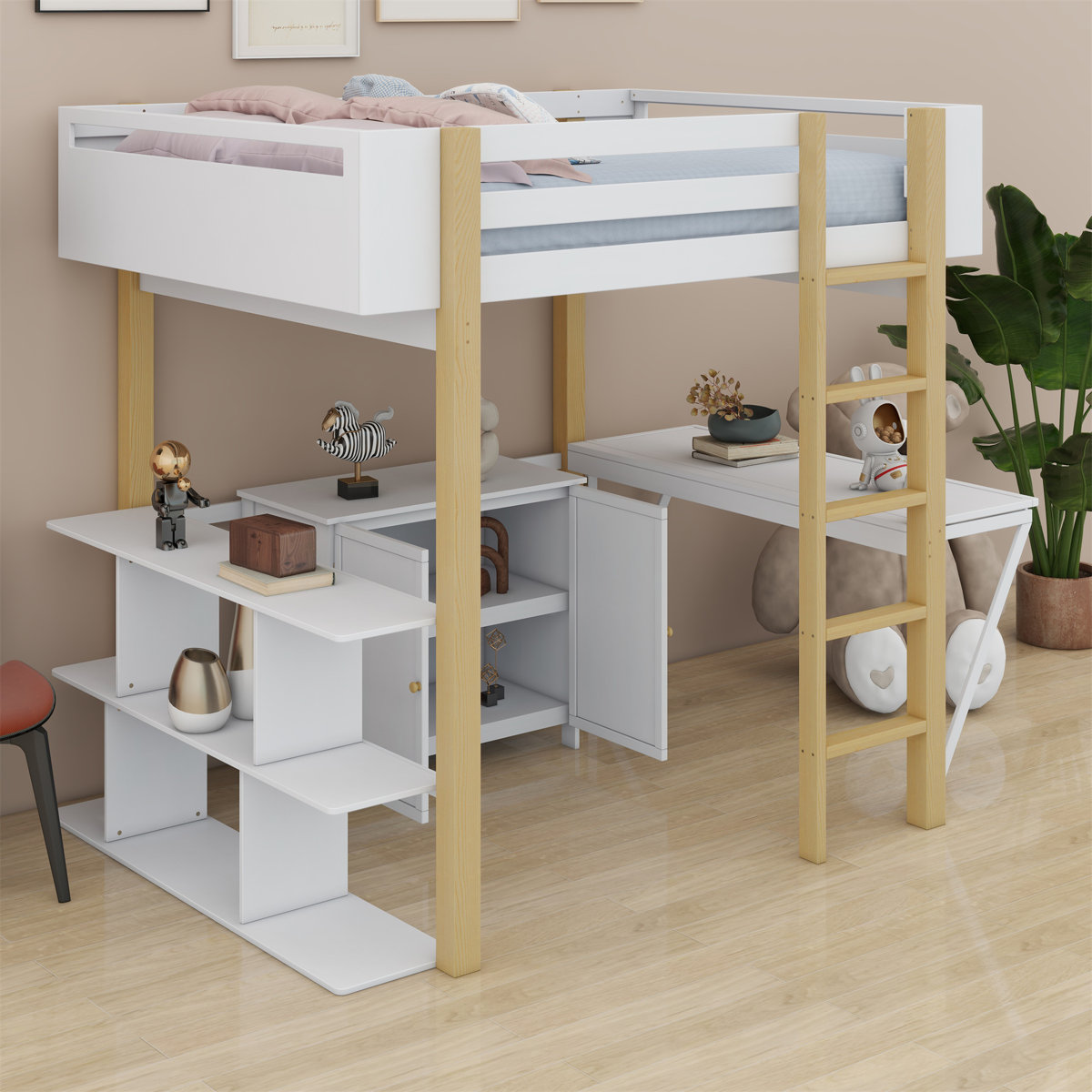 Harriet Bee Janei Kids Full Loft Bed | Wayfair