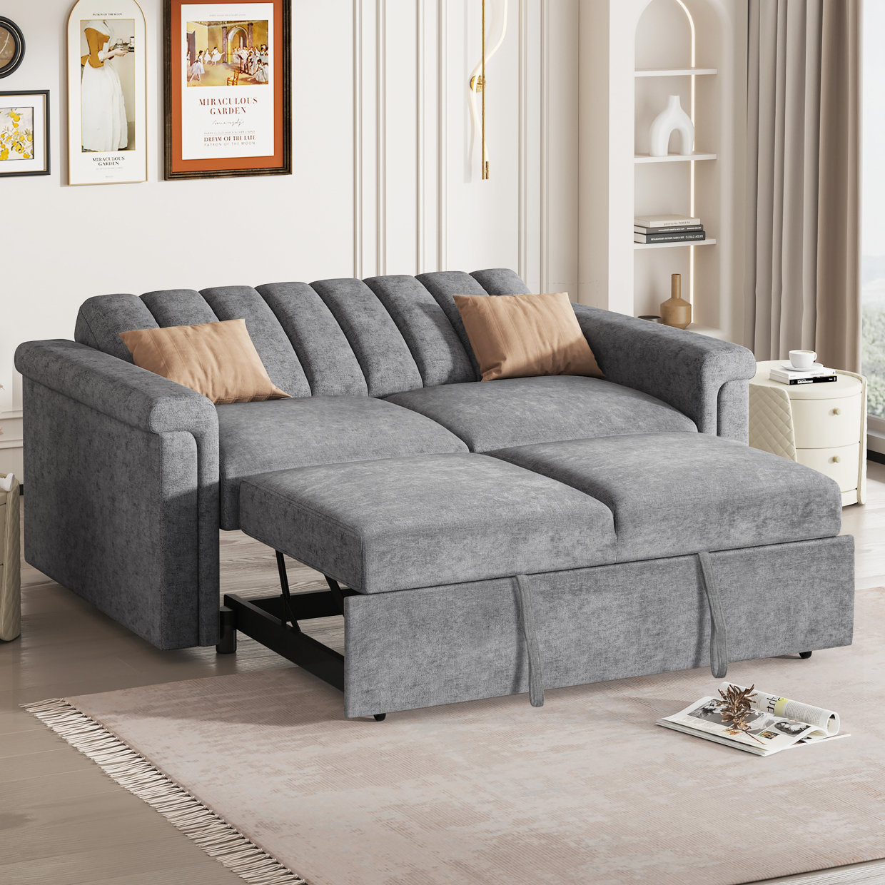 Ebern Designs Clelane Wood Bedroom Set, Shiplap Panel King Bed And 2 ...