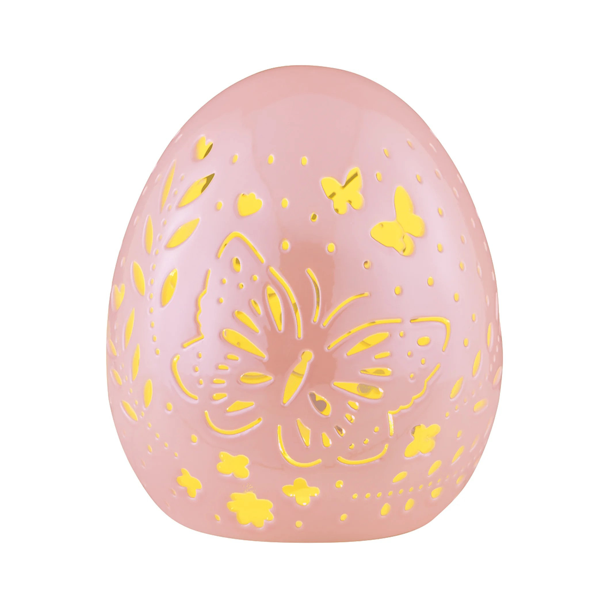 Fleur De Lis Living LED Lighted Butterfly Cut-Out Iridescent Porcelain ...