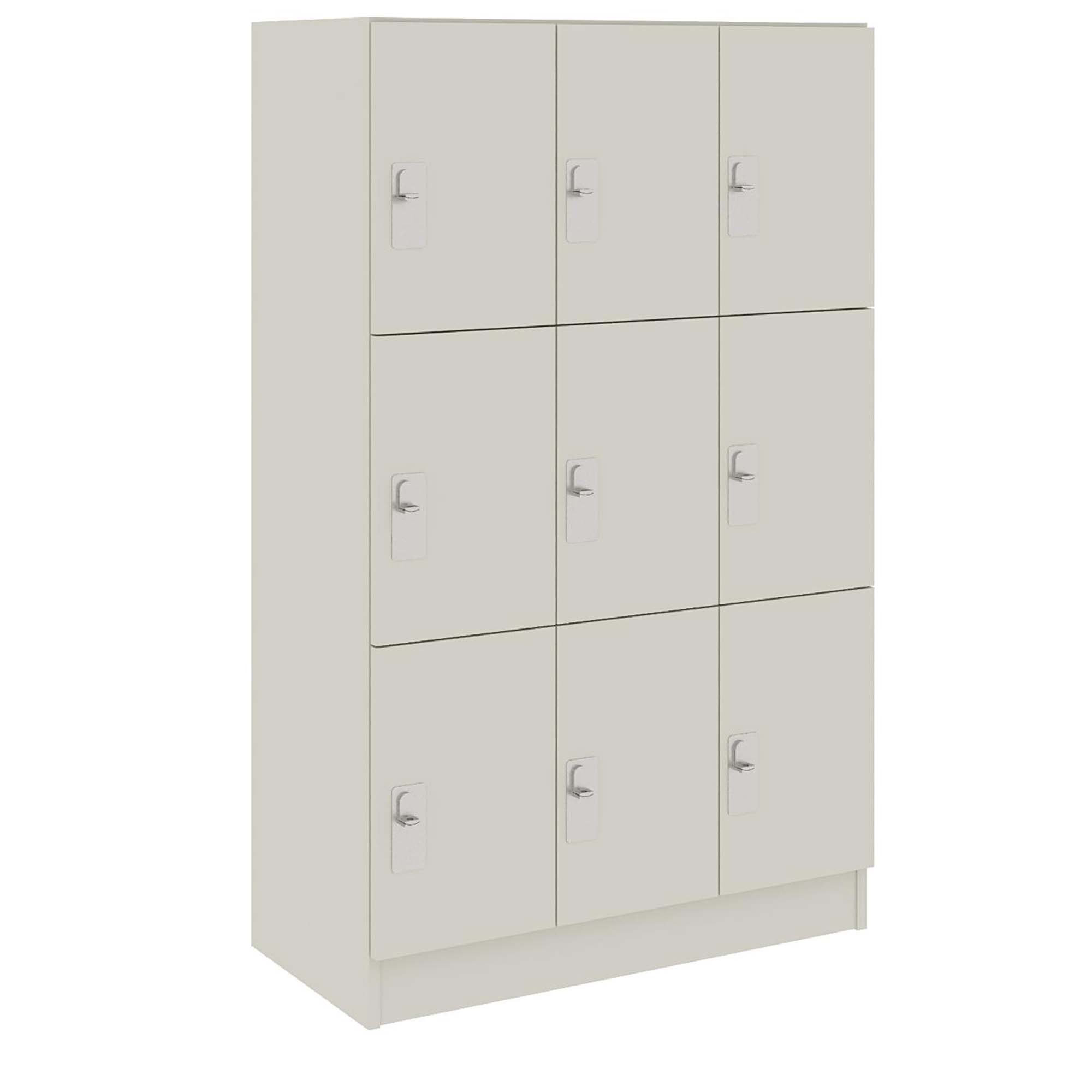 Stevens ID Systems Triple Wide Nine Compartment Classroom Cabinet ...