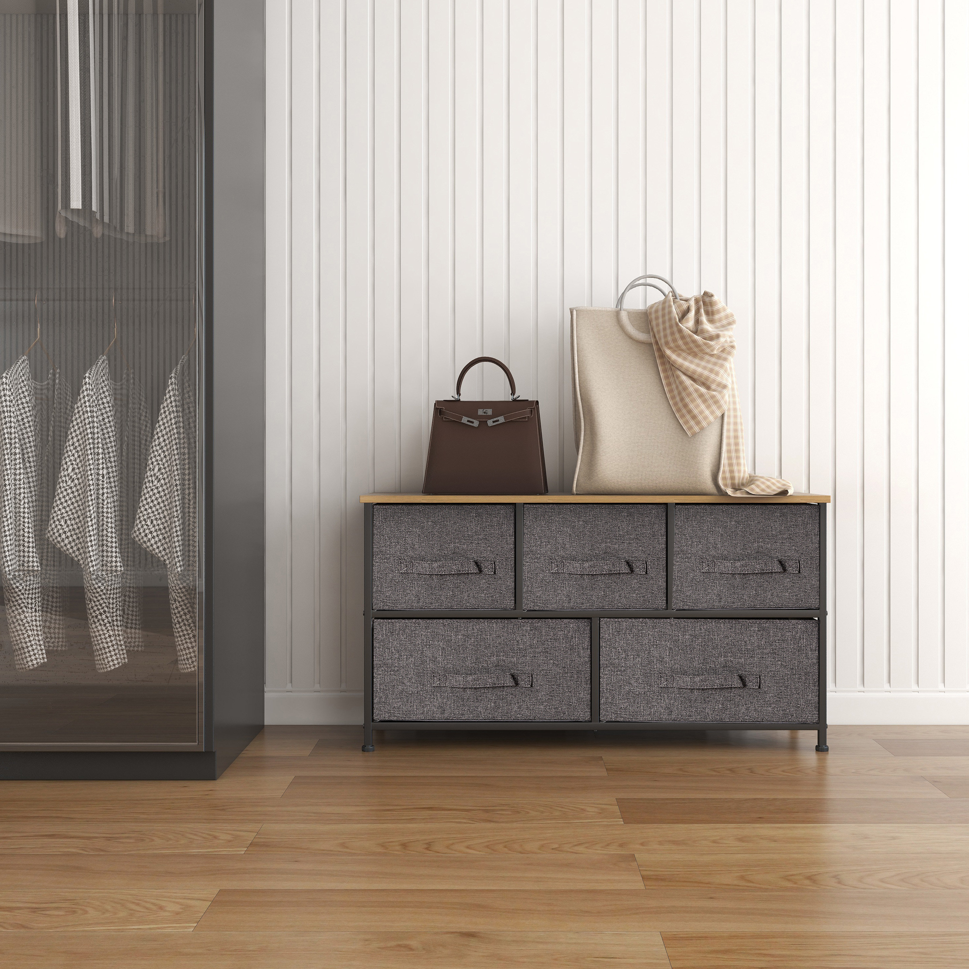 Rebrilliant Sievert 5 Drawer 100cm W Chest of Drawers & Reviews ...
