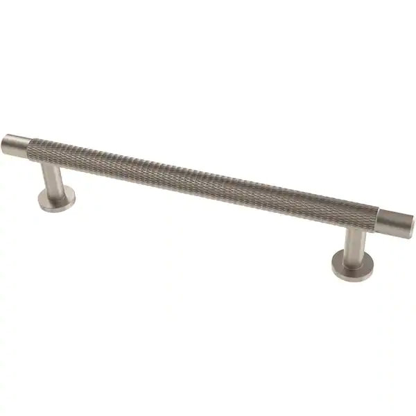 D. Lawless Hardware 5-1/16" Knurled Round Bar Pull Satin Nickel | Wayfair