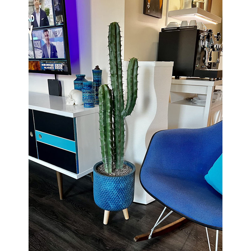 Primrue 36 Inch Faux Artificial Cactus Cacti Plants Fake Big Cactus ...