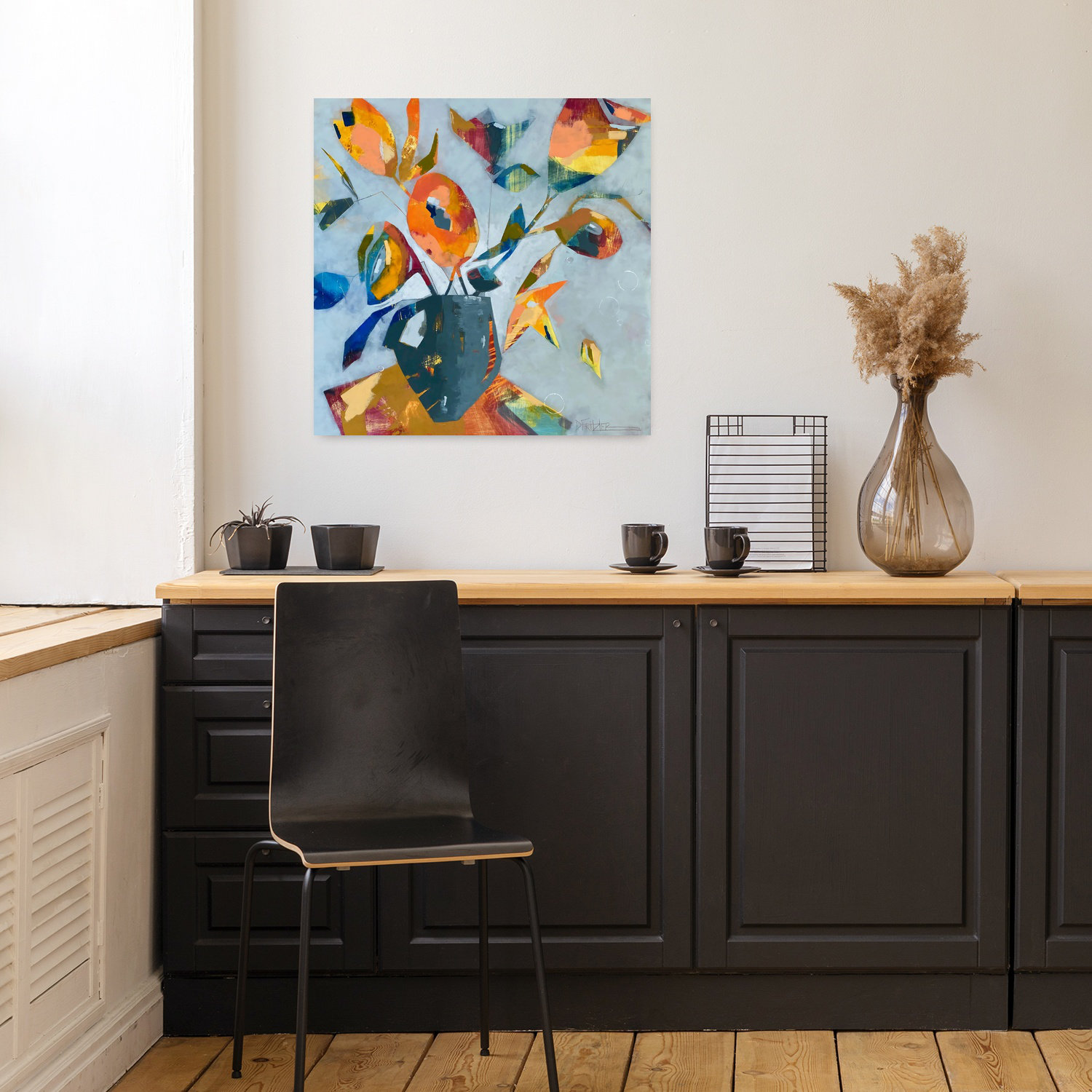 Winston Porter Basking In Bodaciousness Contemporary Flower Art | Wayfair