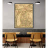 WeFrameArt Michigan 1876, Large Michigan Map, Michigan Map Art, Vintage ...