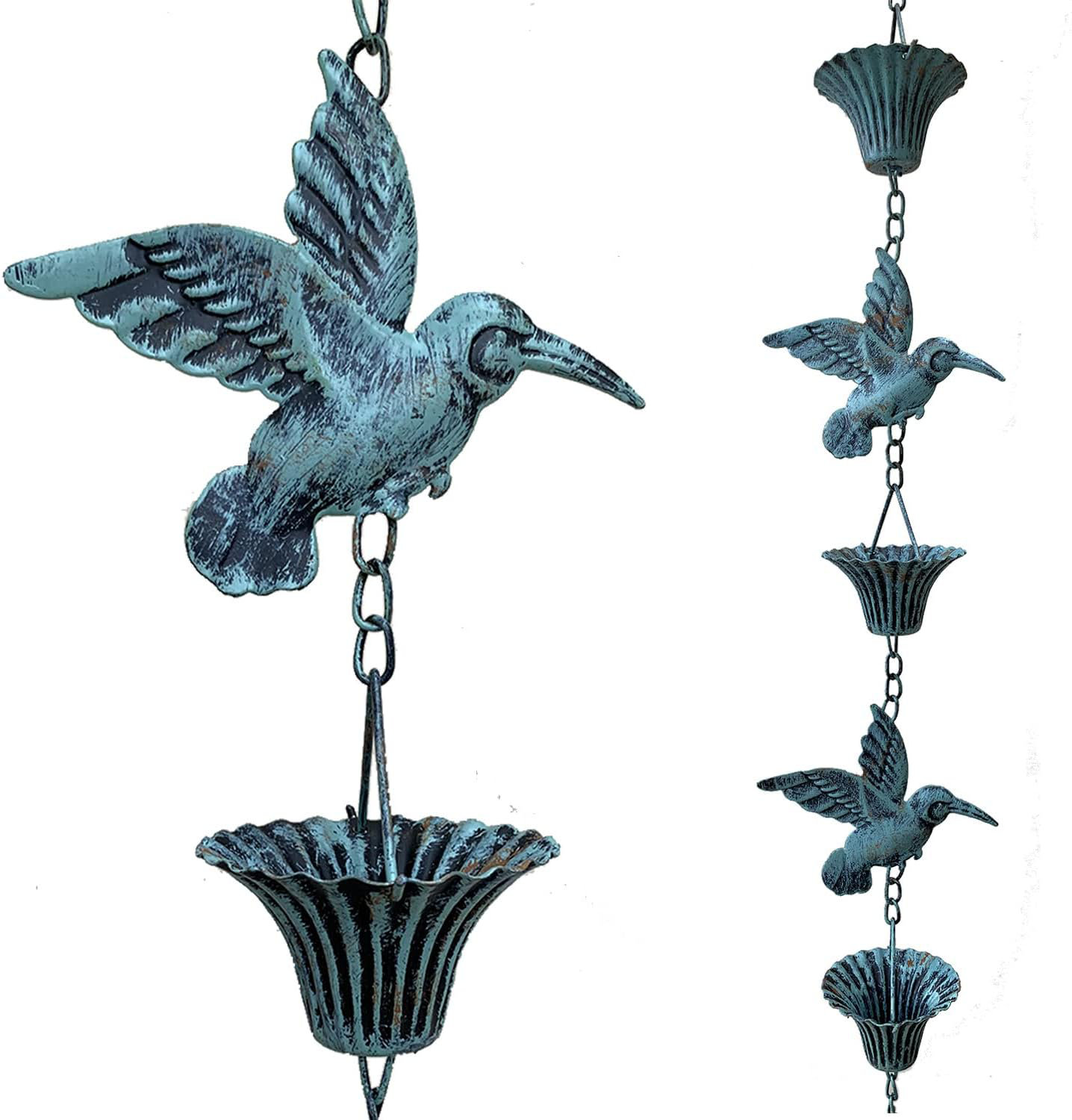 Arlmont & Co. 8.5Ft Hummingbird Rain Chain - Wayfair Canada