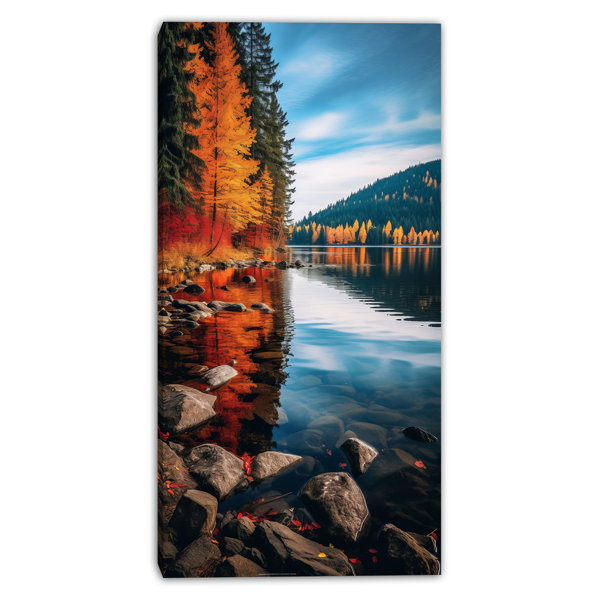 Union Rustic Autumn Reflections on Mountain Lake – Scenic Wrapped ...