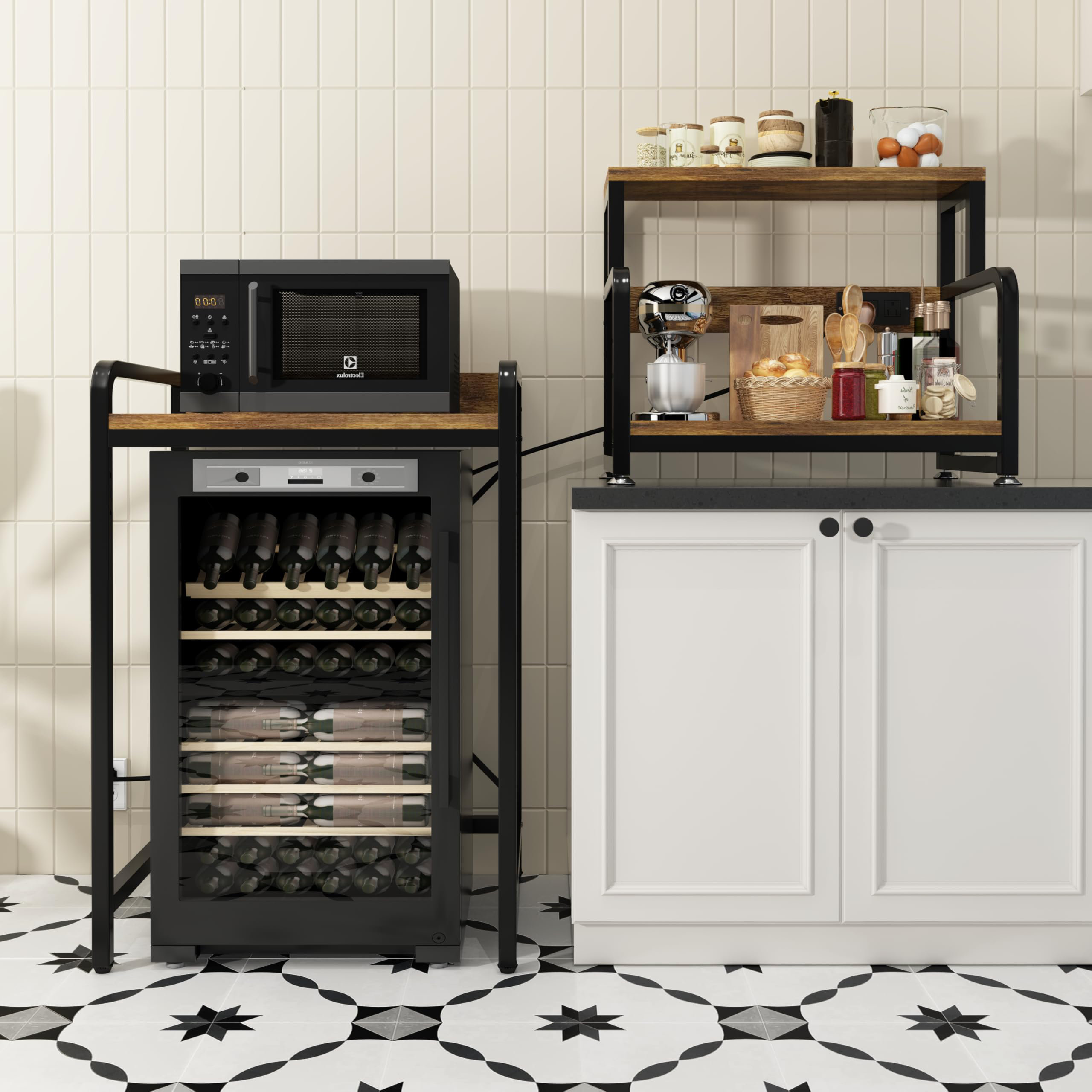 17 Stories 4- Tier Mini Double-Purpose Bakers Rack For Office, Kitchen ...