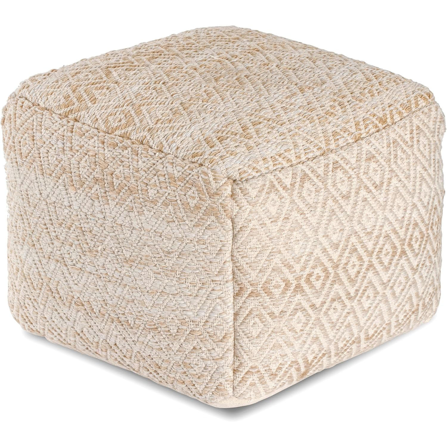 Latitude Run® 22"x22"x16" Handmade & Handcrafted Ottoman Pouf ...
