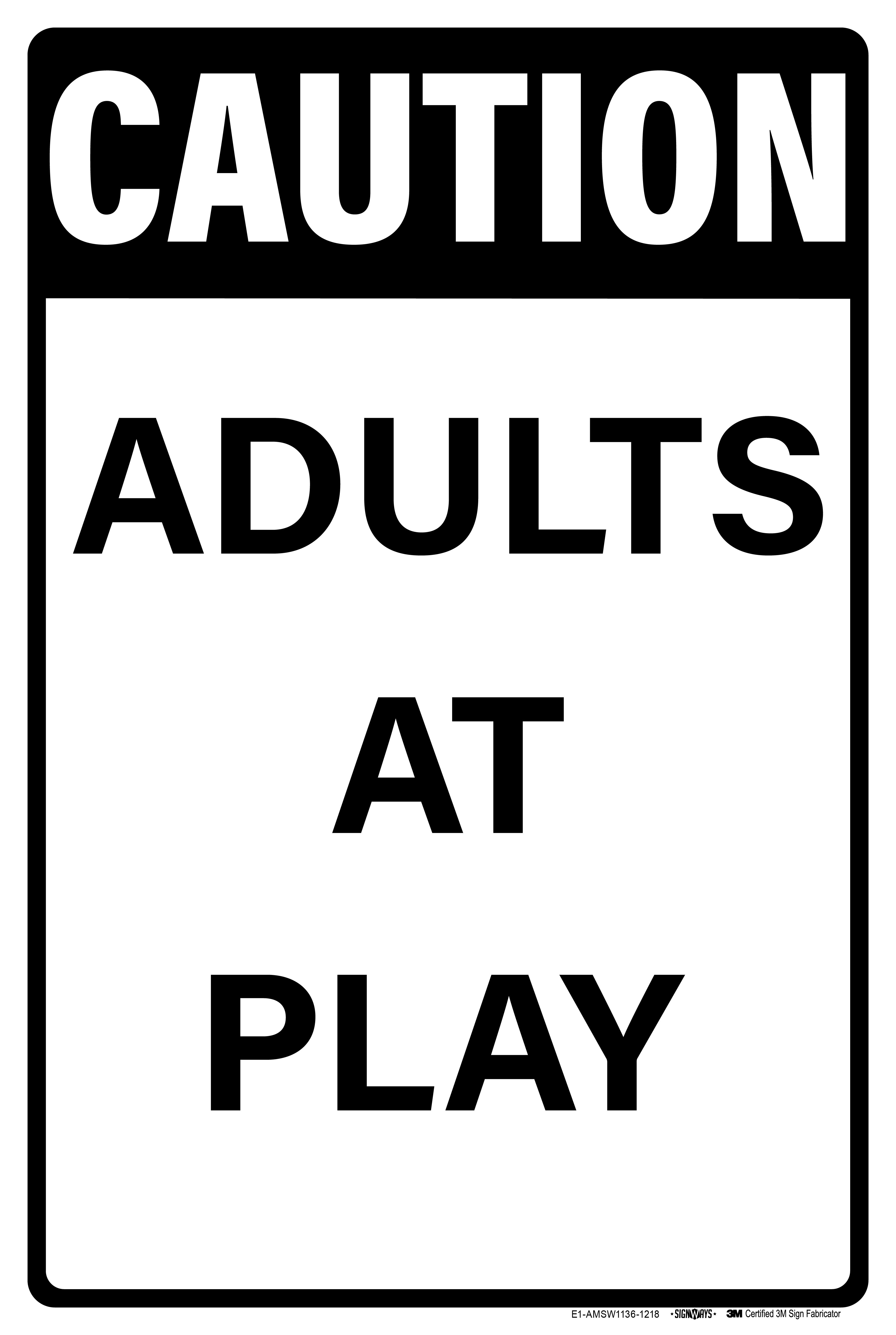 Signways Adults at Play Sign | Wayfair