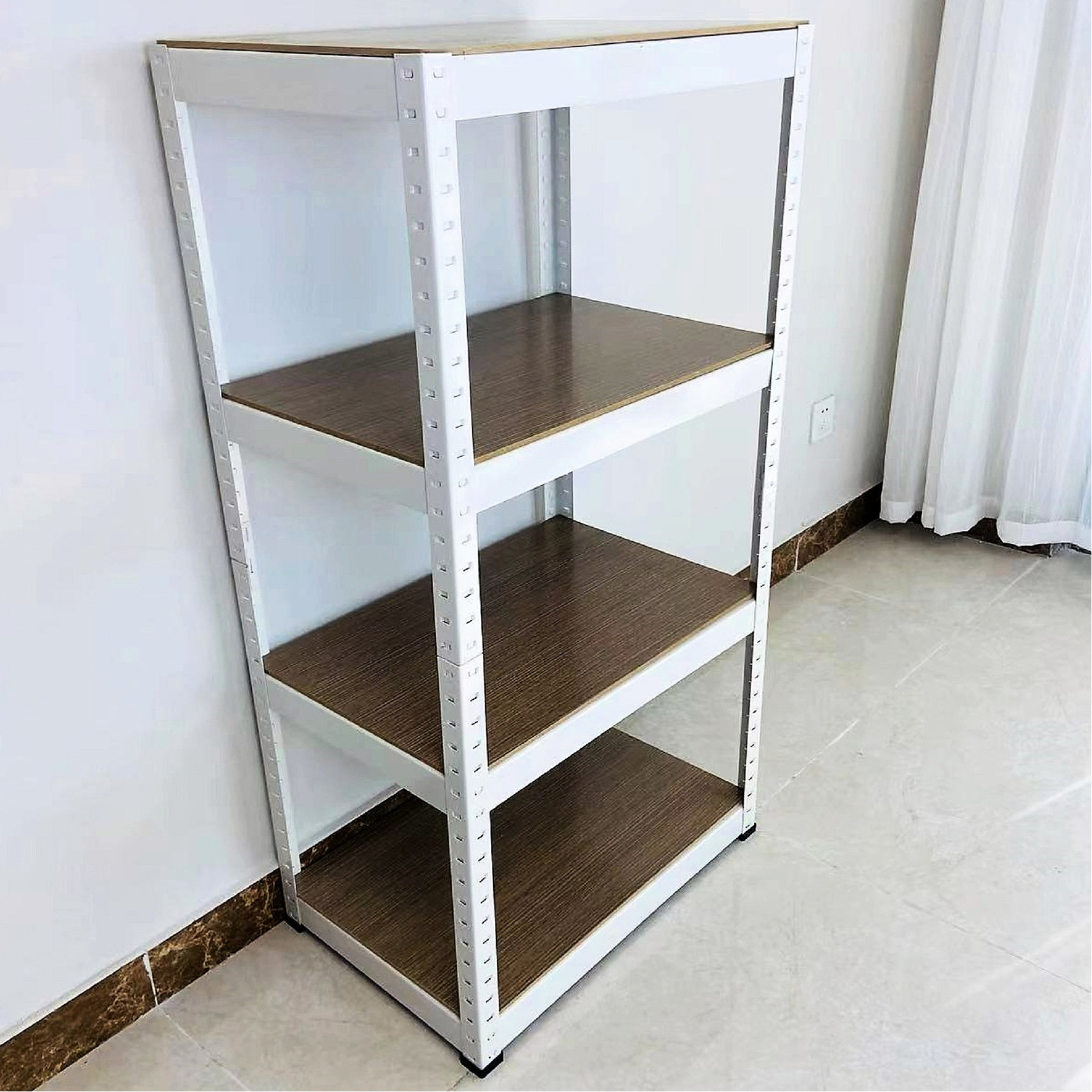 Wrought Studio™ 4 Shelving Unit, Adjustable For Warehouse Pantry Closet ...