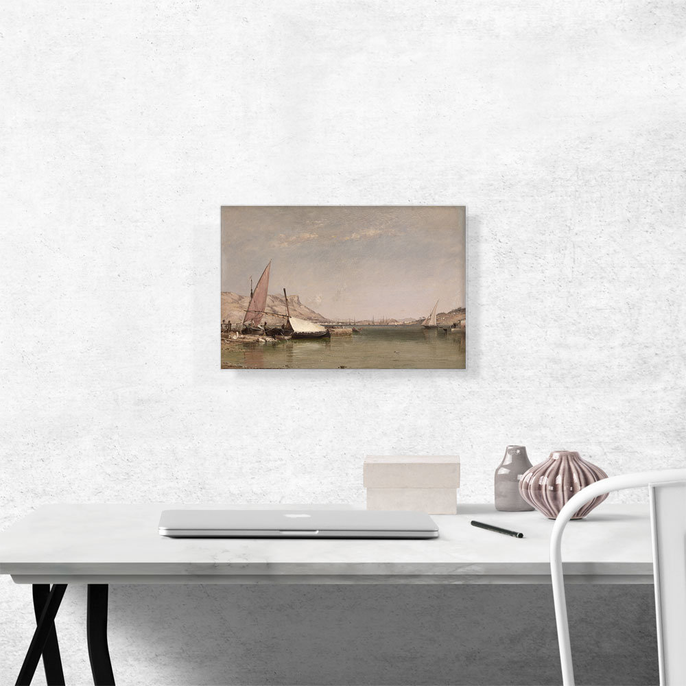 ARTCANVAS Toulon 1863 by E.W. Cook - Wrapped Canvas Painting Print ...