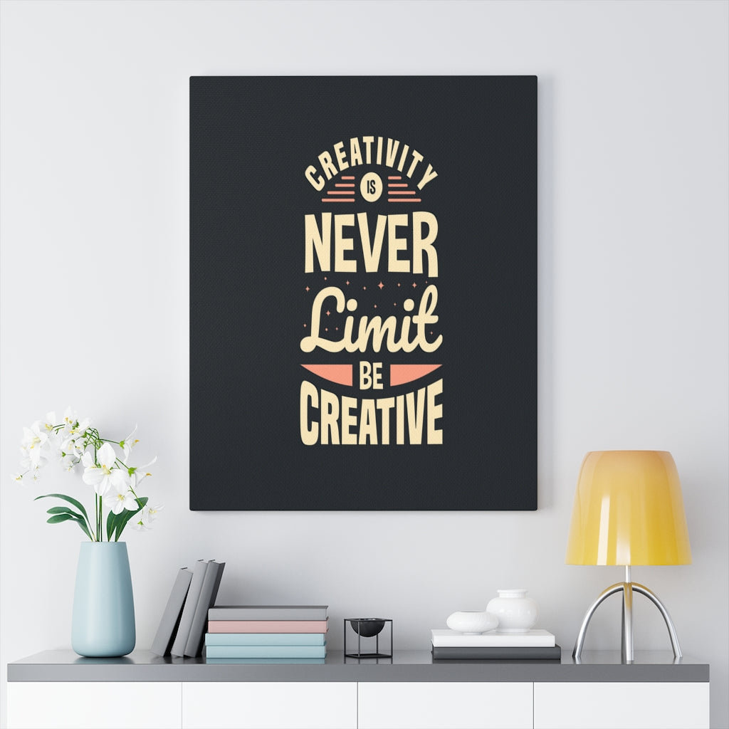 Trinx Inspirational Quote Canvas Never Limit Be Creative Wall Art ...