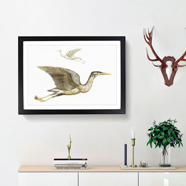 East Urban Home Crane & Bittern by Johan Teyler - Picture Frame ...
