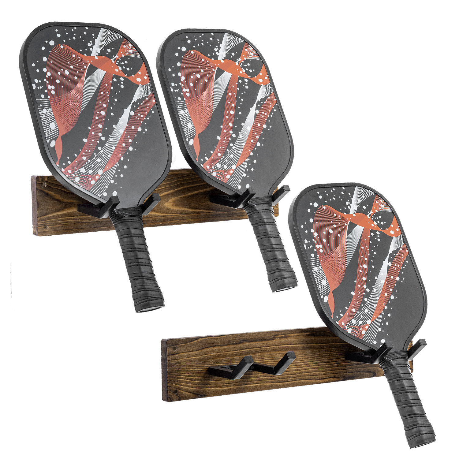 MY GIFT 2 Piece Pickle Ball Paddle Storage Rack | Wayfair.co.uk