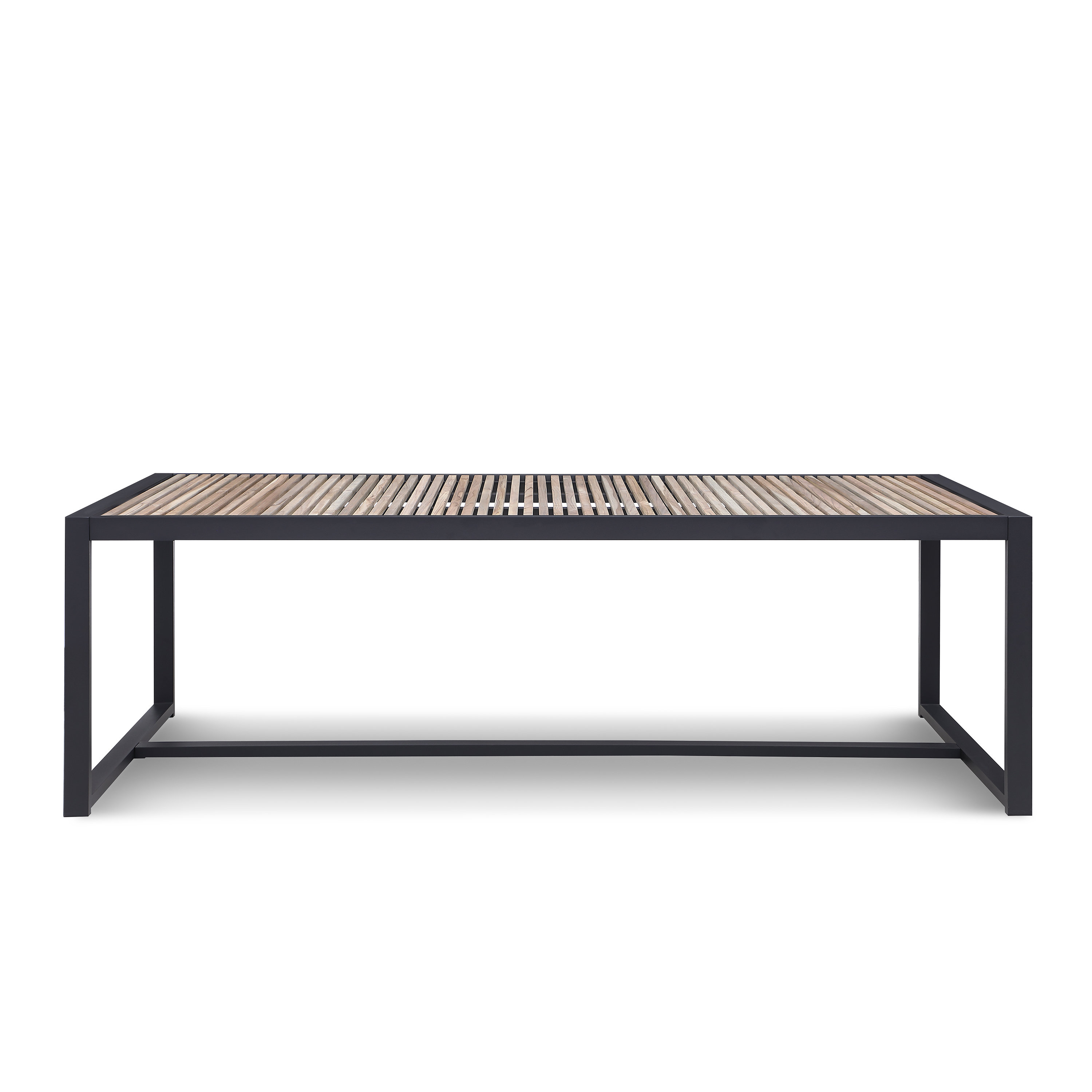 AllModern Pawni Teak Outdoor Dining Table with Custom Cover | Wayfair