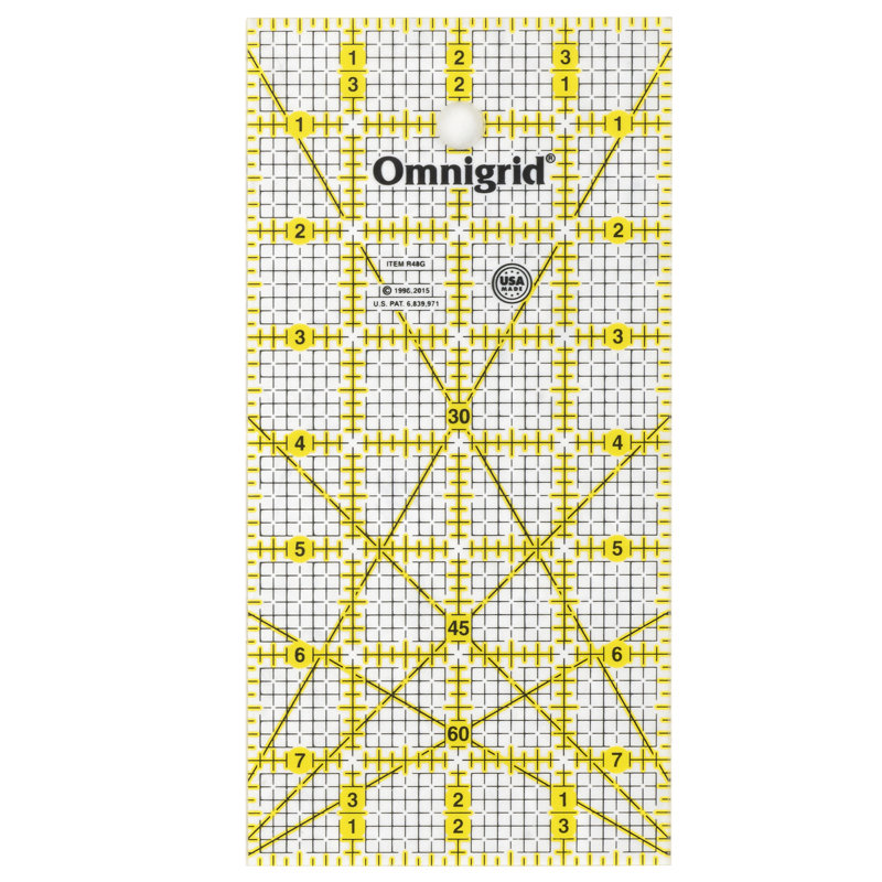 Omnigrid Rectangle Quilting Ruler Value Pack (1"x6", 4"x8", 6"x12 ...