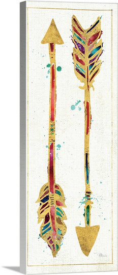 Great Big Canvas 'Beautiful Arrows I Painting Print | Wayfair