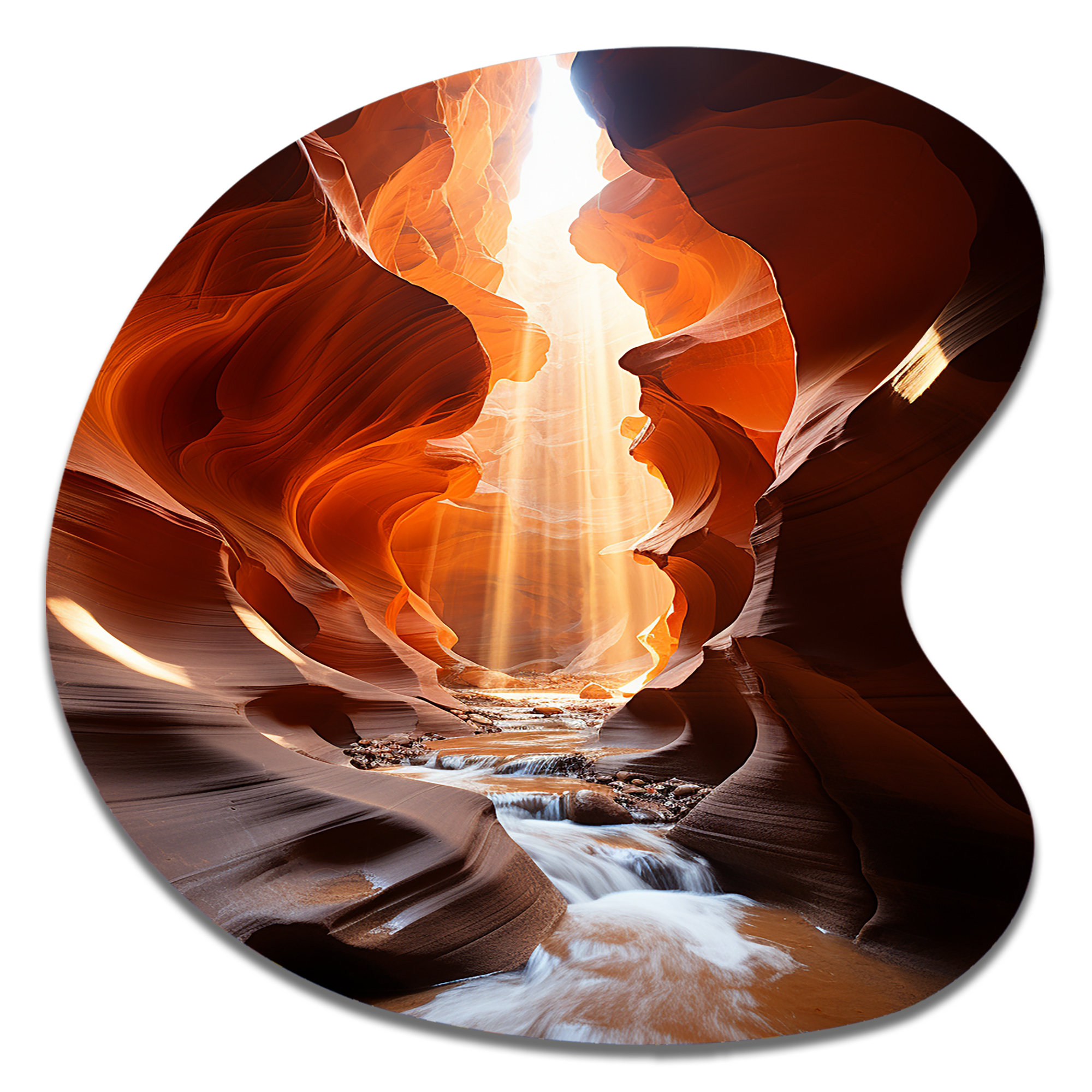Design Art Canyon Antelope Symphony II - Canyon Drop Shape Asymmetric ...