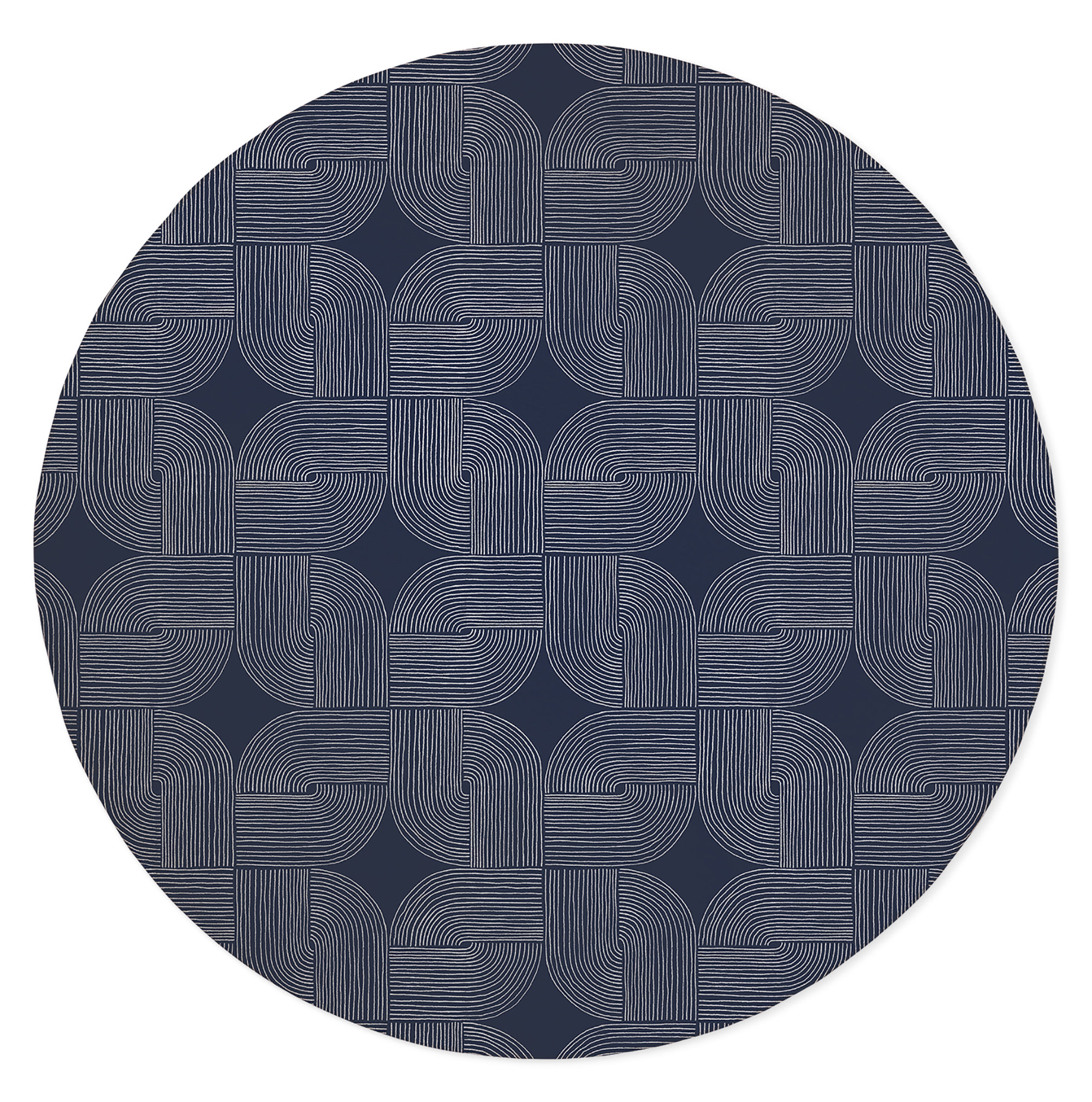 KAVKA DESIGNS Willis Straight Round Chair Mat | Perigold