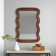 Joss & Main Axinia Solid Wood Wavy Wall Mirror & Reviews | Wayfair
