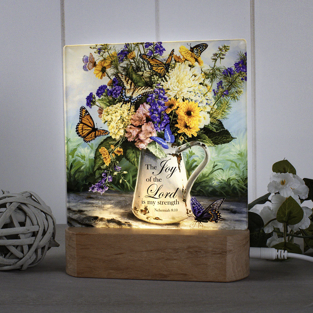 Glow Decor Joy of the Lord Night Light | Wayfair