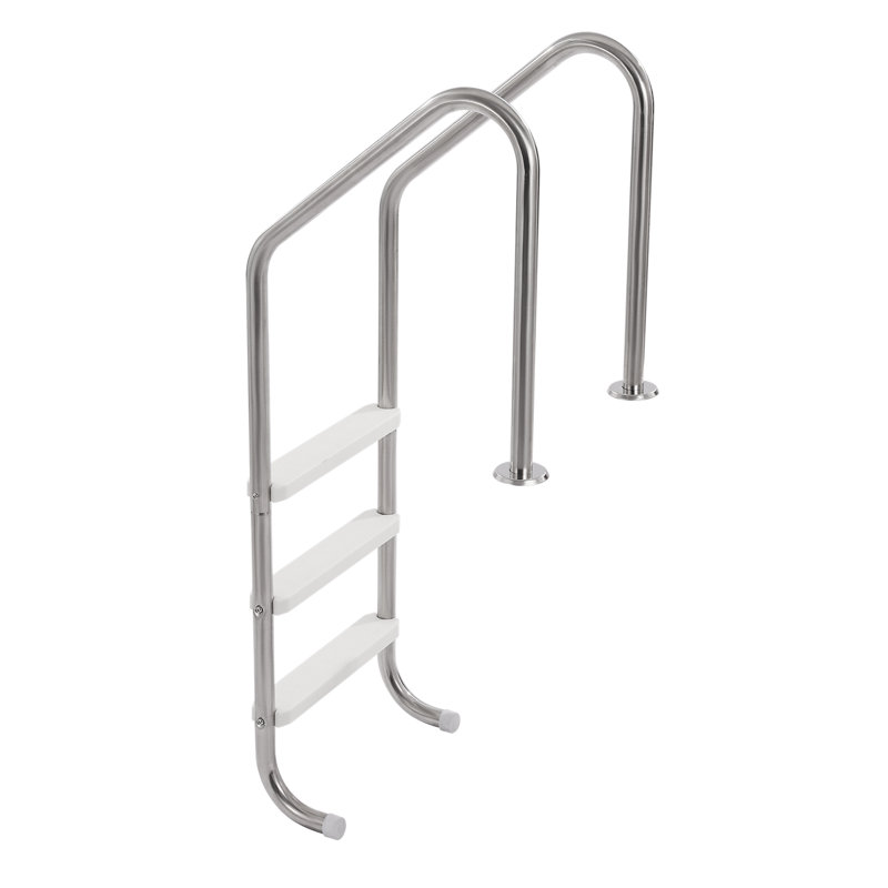 Stellweilan Tessberg 3-Step Stainless Steel Pool Ladder of 2 Handrails ...