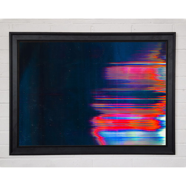 Ivy Bronx Distorted Movement Red Framed Print | Wayfair.co.uk